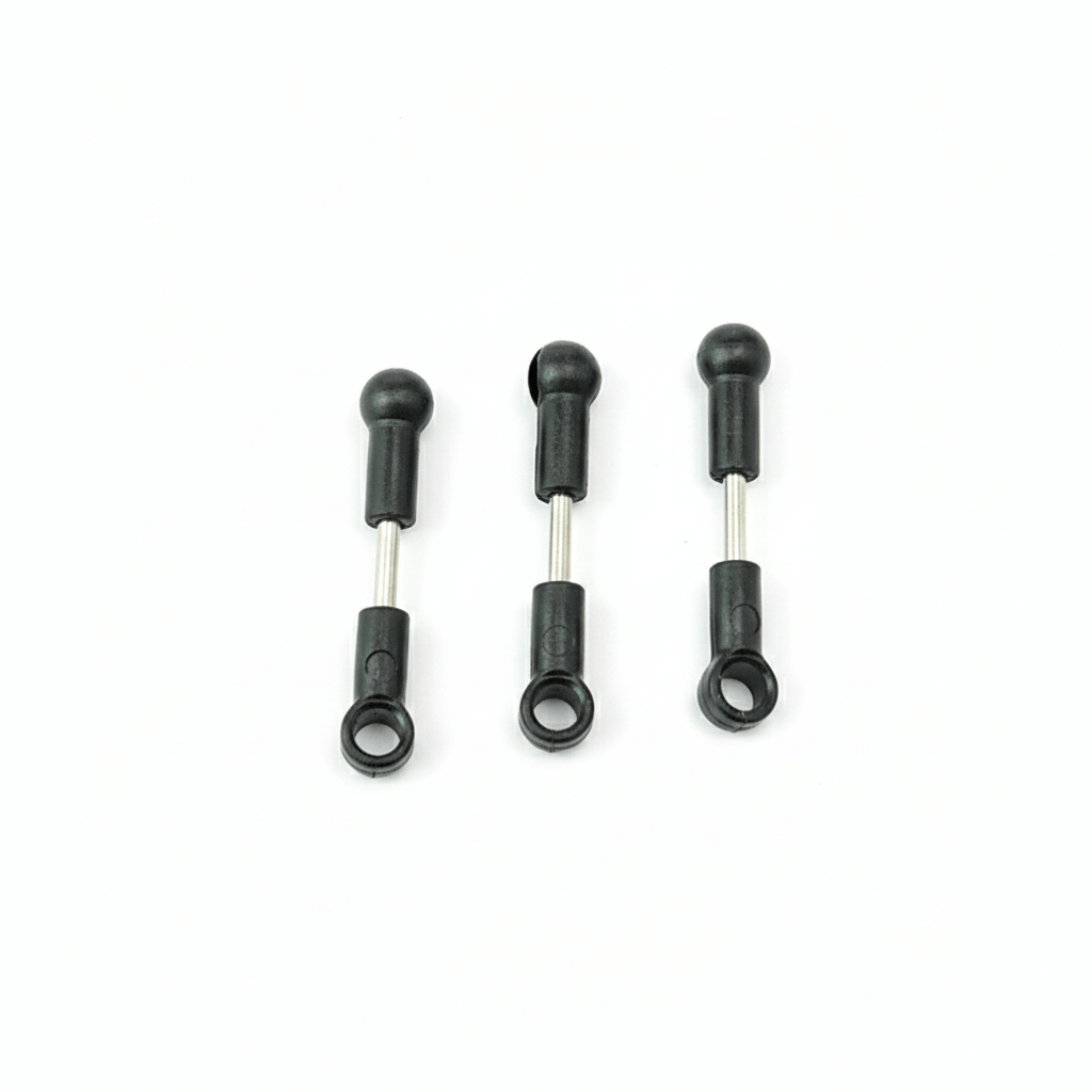 Three sets of lower servo linkage rods comprised of black POM plastic ...