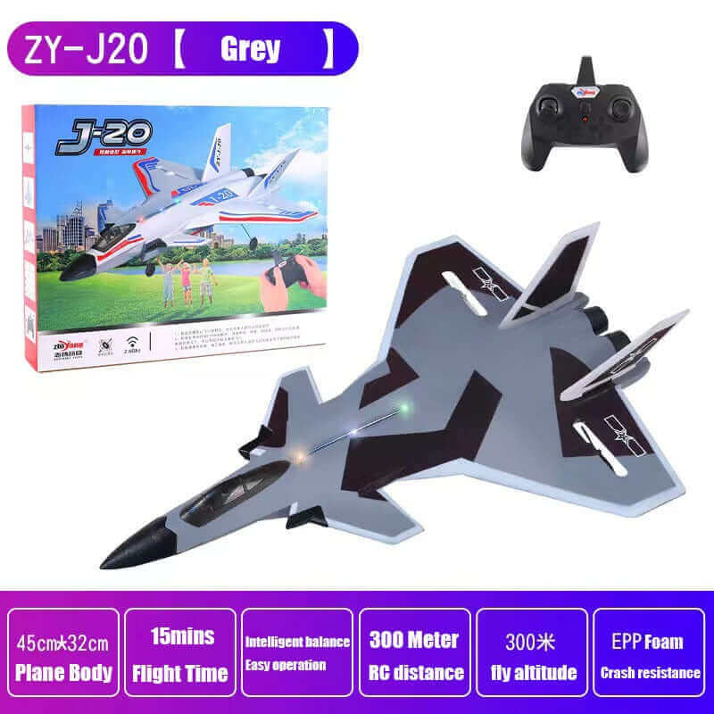 J20 RC Jet 2.4GHz: Lights, 300m Range | Kid's Toy Lover