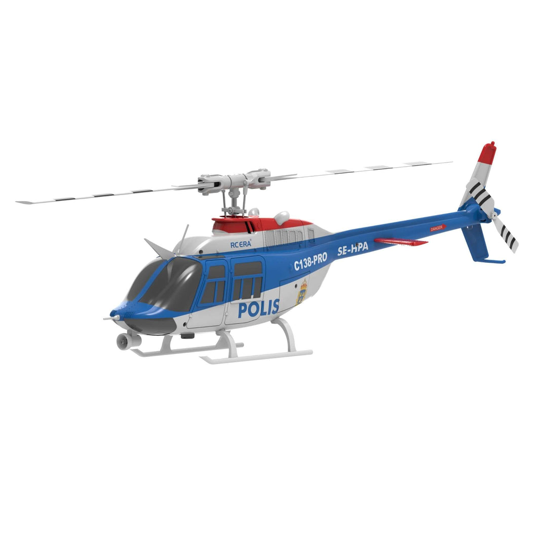 RC ERA C138 PRO 6CH Brushless Police RC Helicopter with Optical Flow ...