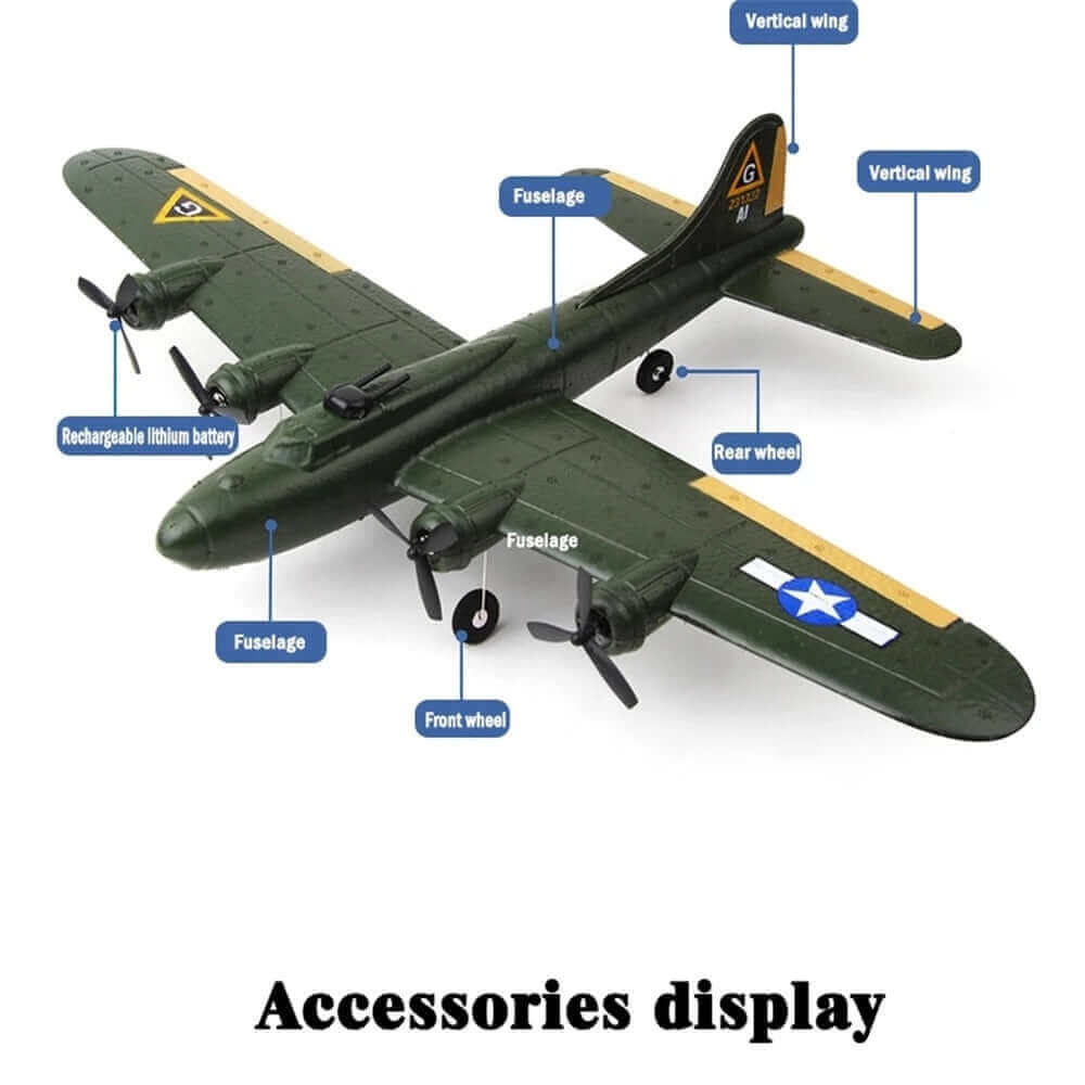 FX817 B17 RC Airplane - Glider Fixed-Wing Toy - Kidstoylover