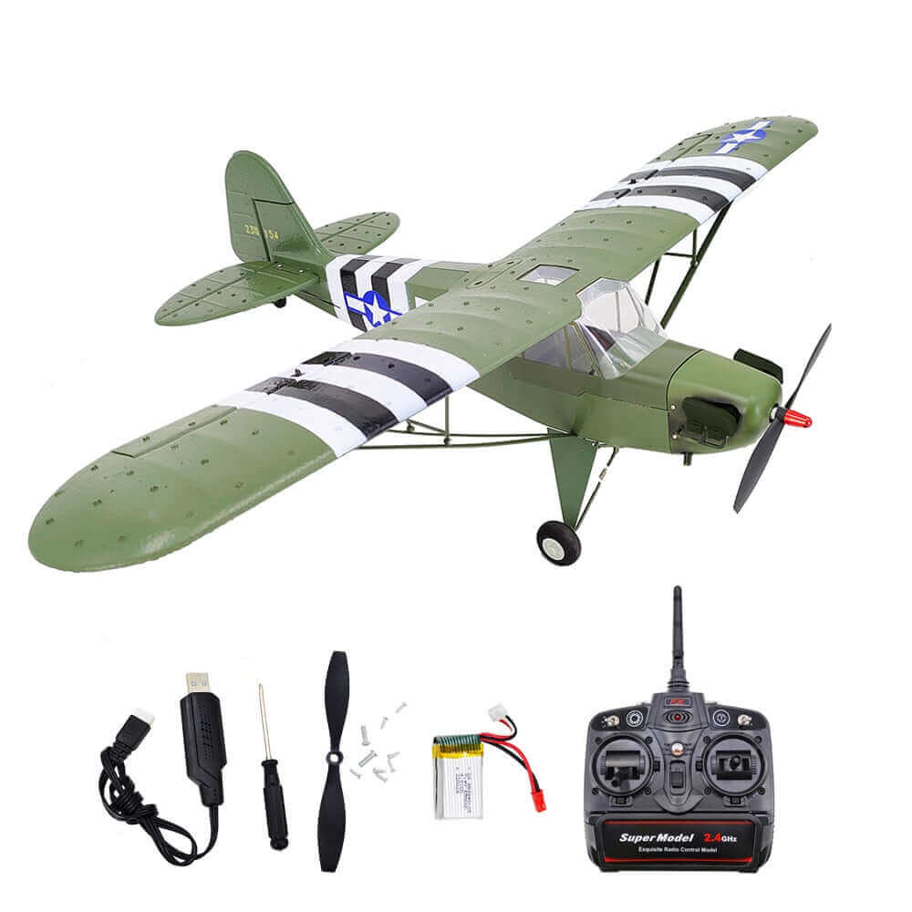 J3 WWII 1/16 RC Airplane - 4-Channel & 6-Axis | KidsToyLover